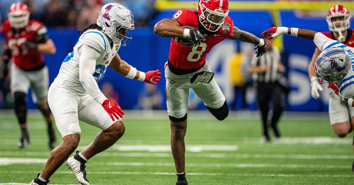 Georgia receiver Colbie Young closes out career by returning from ...