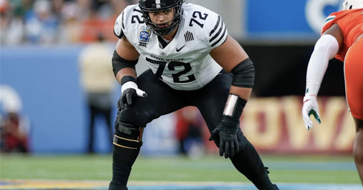 Drafted: Former Iowa State LT Jalen Travis selected on NFL Draft's ...