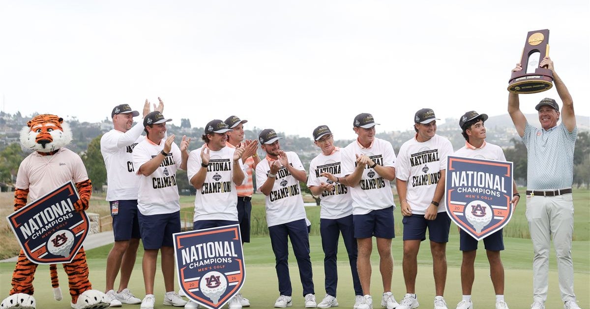 IN PHOTOS: Auburn men's golf captures 2026 national championship