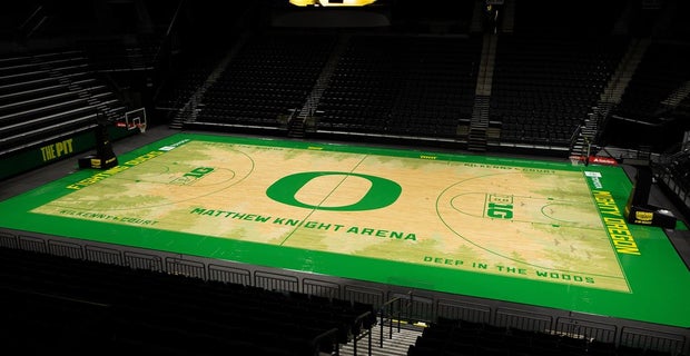 Photos of Matthew Knight Arena's new court and a Q&A with its designers