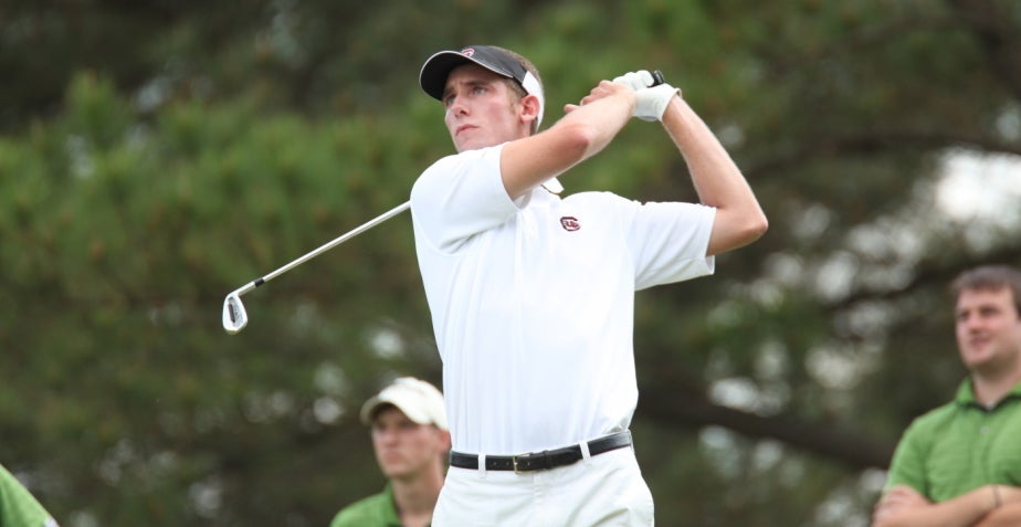 Chip shots with men's golf coach Bill McDonald