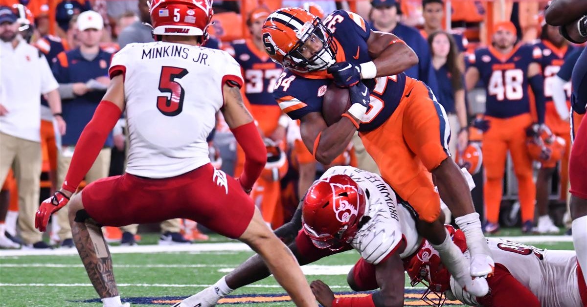 Syracuse RB Sean Tucker downplays injury after return; no update on ...