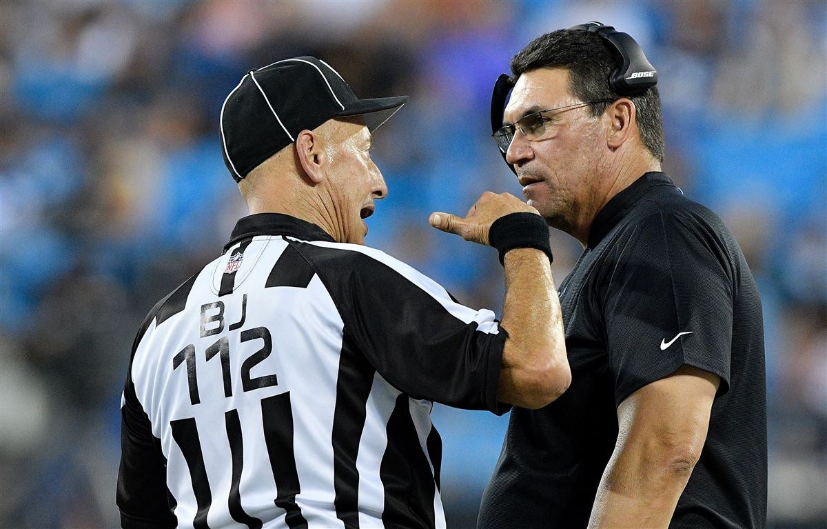 Ron Rivera reacts to no suspension for Damontae Kazee