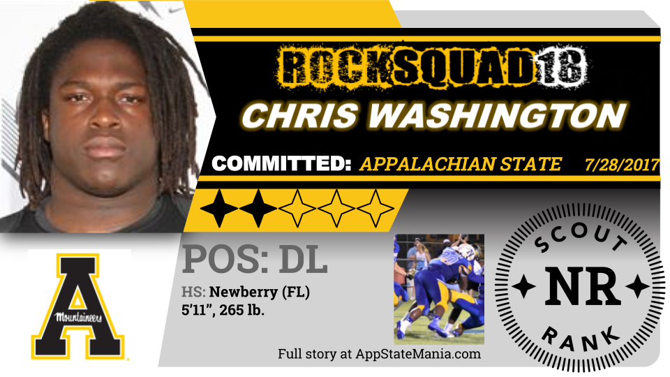 CHRIS WASHINGTON MOVED QUICKLY TO APP STATE COMMITMENT
