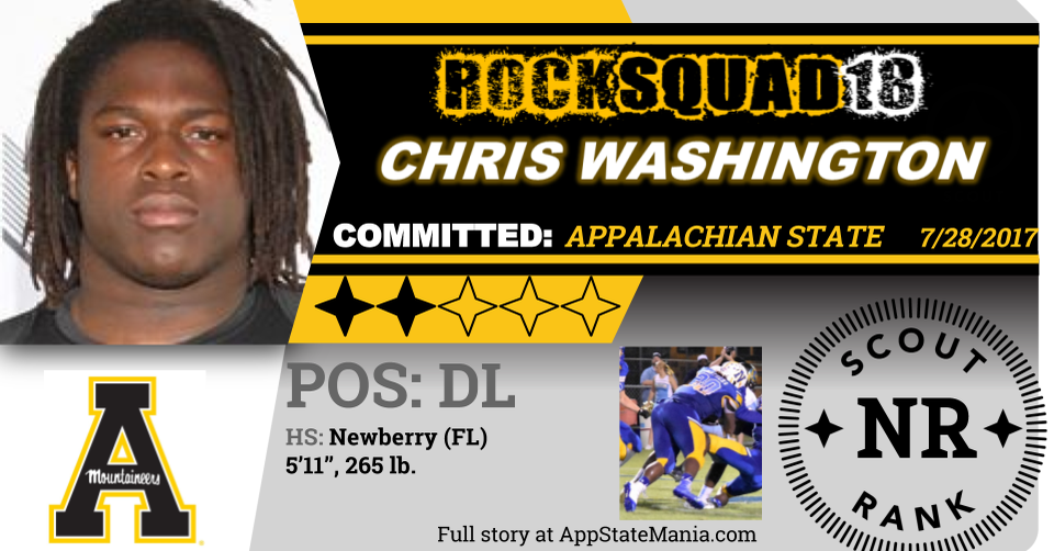 CHRIS WASHINGTON MOVED QUICKLY TO APP STATE COMMITMENT