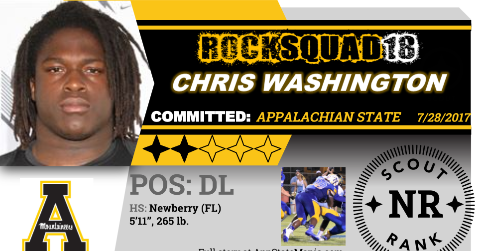 CHRIS WASHINGTON MOVED QUICKLY TO APP STATE COMMITMENT