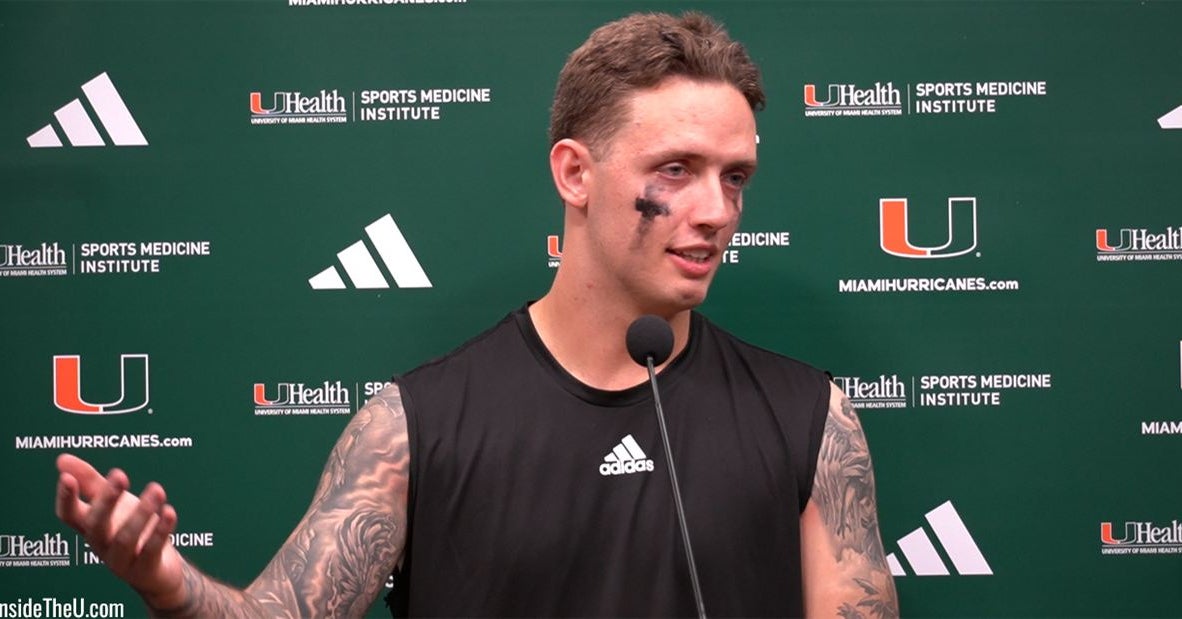 VIDEO: Carson Beck postgame press conference after win at Virginia Tech