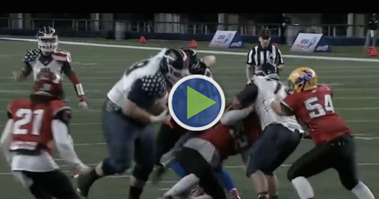 Watch: Giant 7-foot, 440-pound lineman scores TD