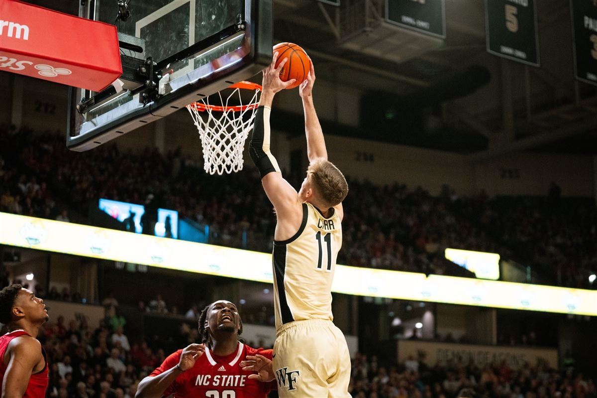 WATCH: Wake Forest Basketball coach Steve Forbes post 83-79 win over NC ...