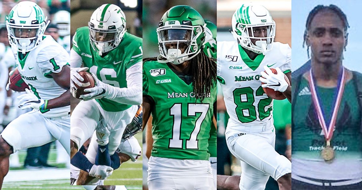 The five fastest players at North Texas