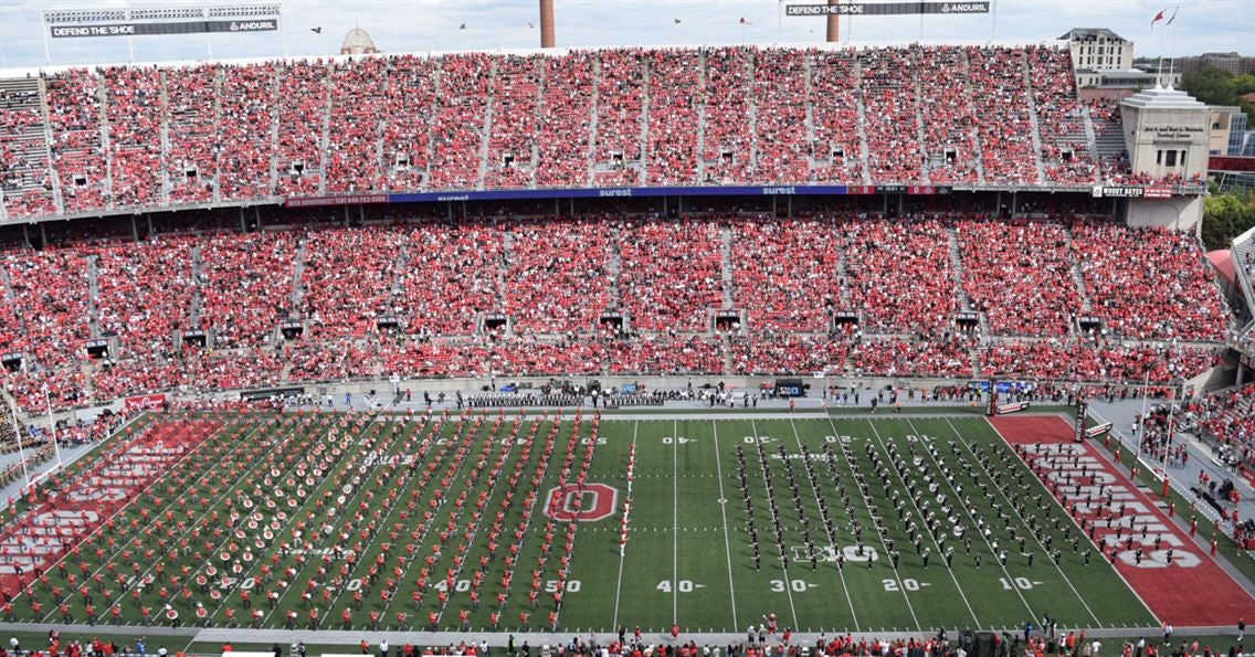 Watch: Ohio State Marching Band, Alumni Band pregame show