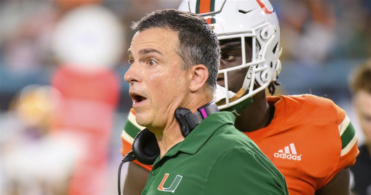 Miami Hurricanes football coach Mario Cristobal's debut season gets 'F ...