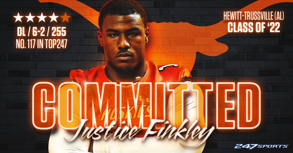 Top247 DL Justice Finkley commits to Texas