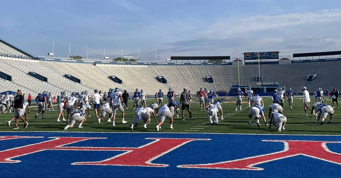 Go inside Kansas football practice as the team gets ready for its ...