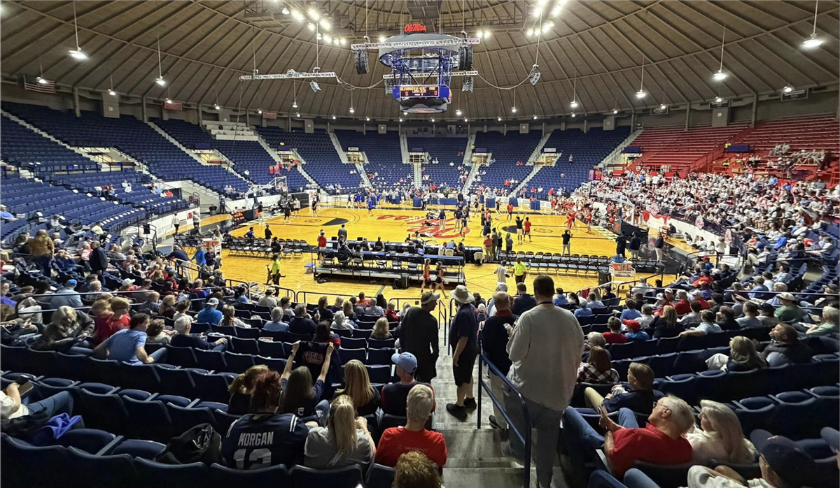 Scenes from the final game at Tad Smith Coliseum