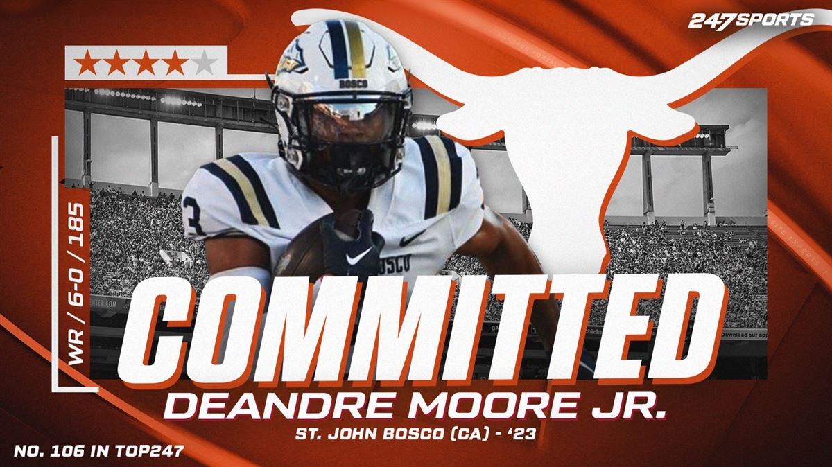 Texas adds four-star wide receiver Deandre Moore Jr. to 2023 class