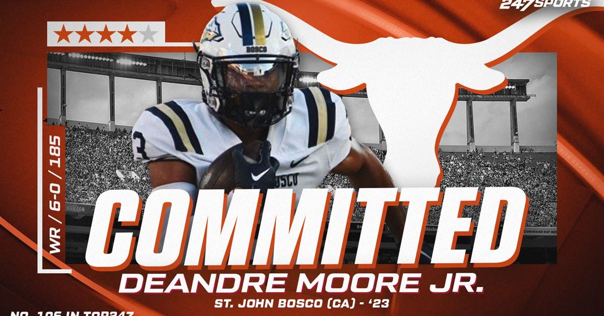 Texas adds four-star wide receiver Deandre Moore Jr. to 2023 class