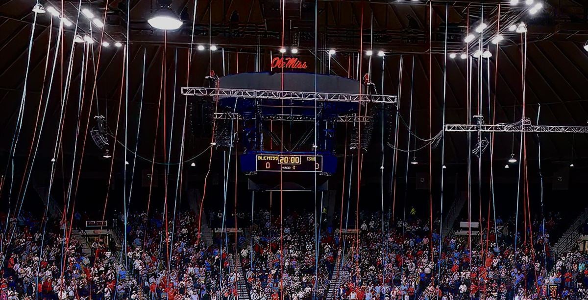 Scenes from the final game at Tad Smith Coliseum