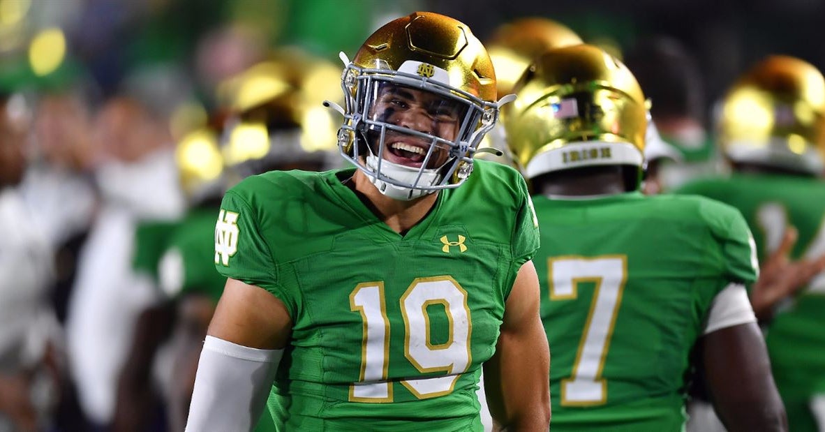 Watch Notre Dame Wr Jaden Greathouse Continues Strong Spring