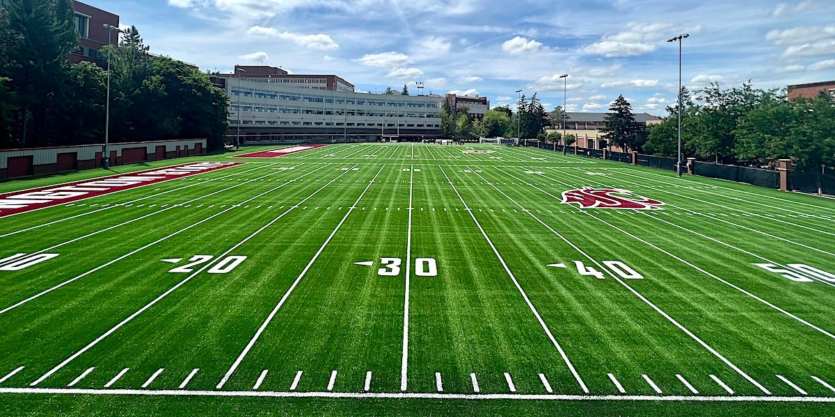 New Rogers Field turf installed at WSU, plus a change of direction