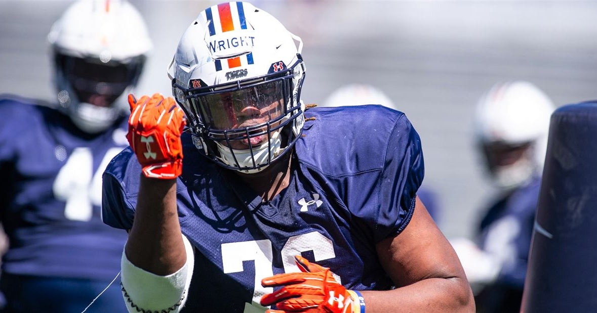 Converted OL Jeremiah Wright 'feels natural' on Auburn's defensive line