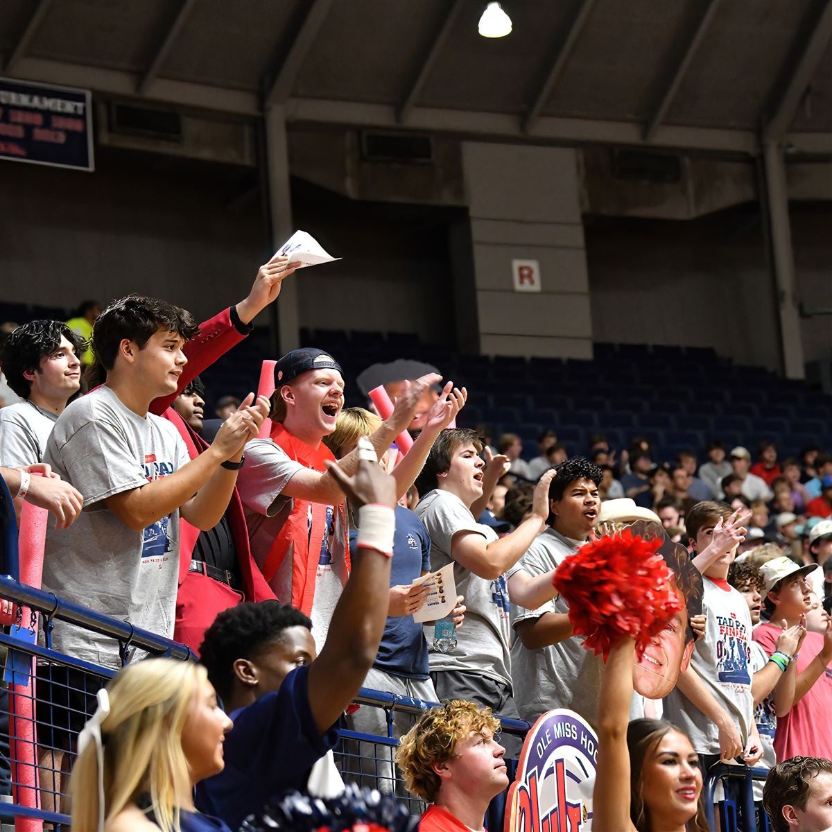 Scenes from the final game at Tad Smith Coliseum