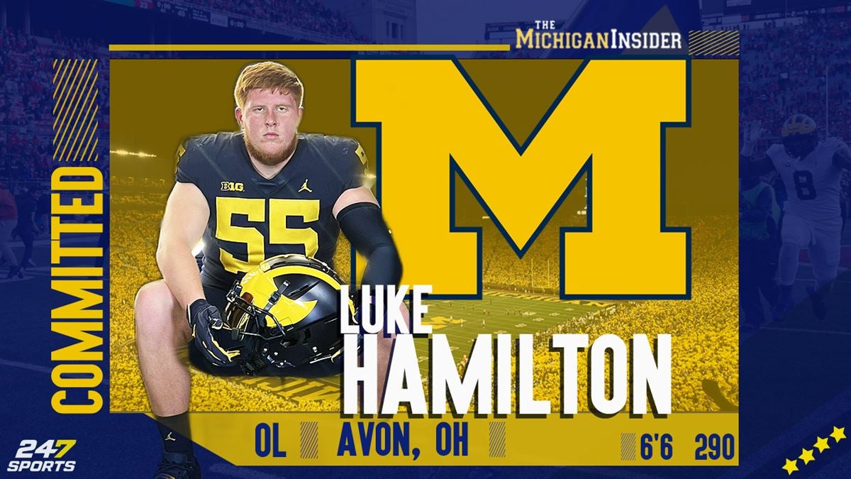 Top247 2024 OL Luke Hamilton commits to Michigan