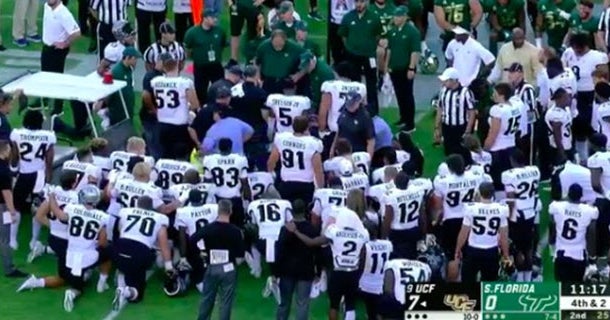 UCF quarterback McKenzie Milton suffers horrific leg injury