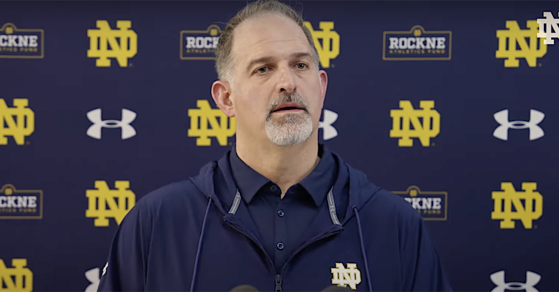 Notable Comments from Notre Dame OL Coach Joe Rudolph