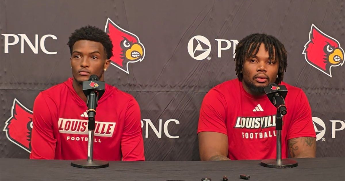 WATCH: WR Dacari Collins, DL Rene Konga preview Louisville's ACC opener at Pitt
