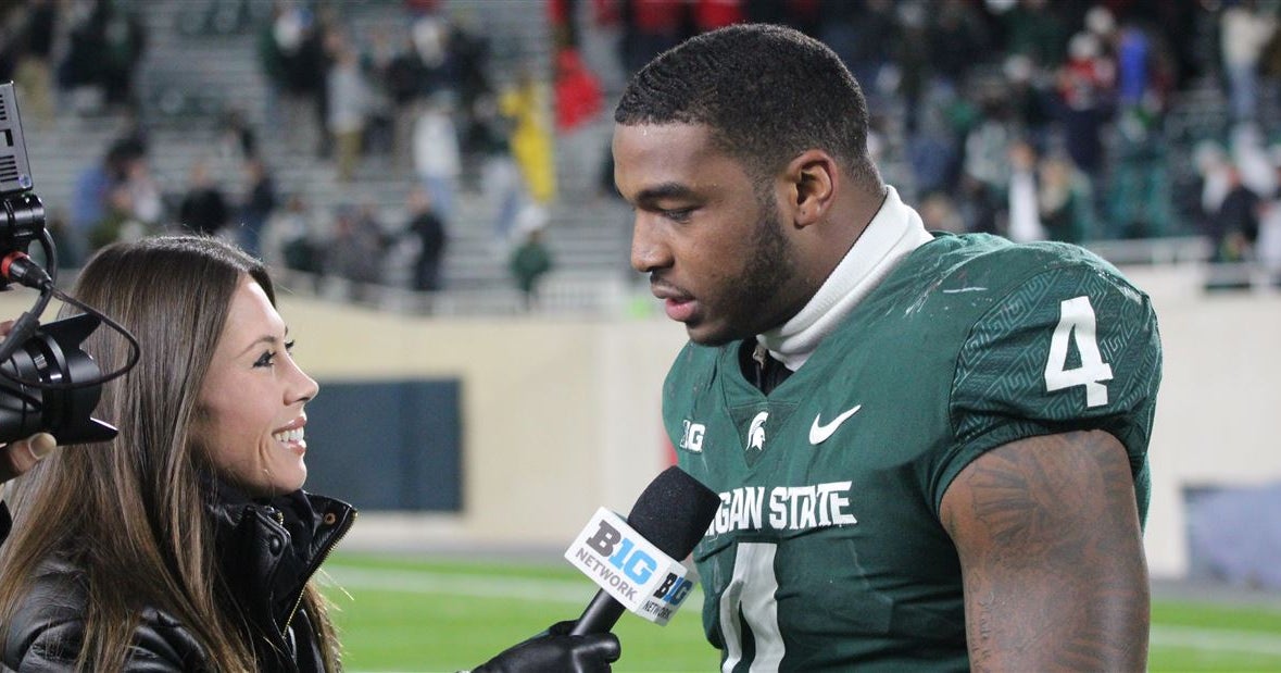 Jacoby Windmon becomes MSU's first three-time Big Ten Defensive Player ...
