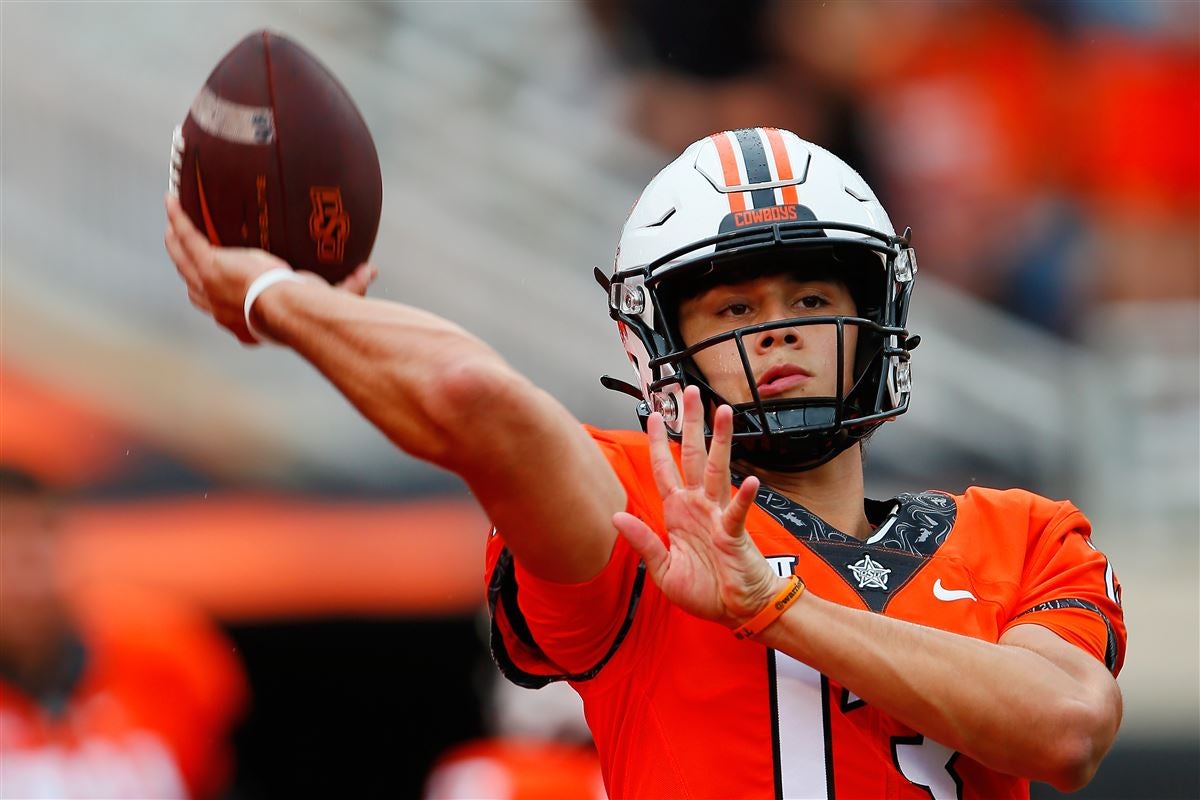 Garret Rangel starting for Oklahoma State football at Kansas with QB ...