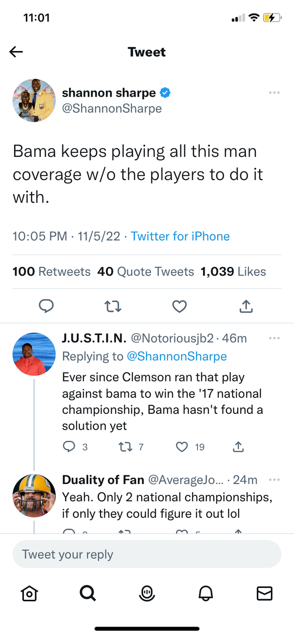 When Shanon Sharpe says your DC sucks