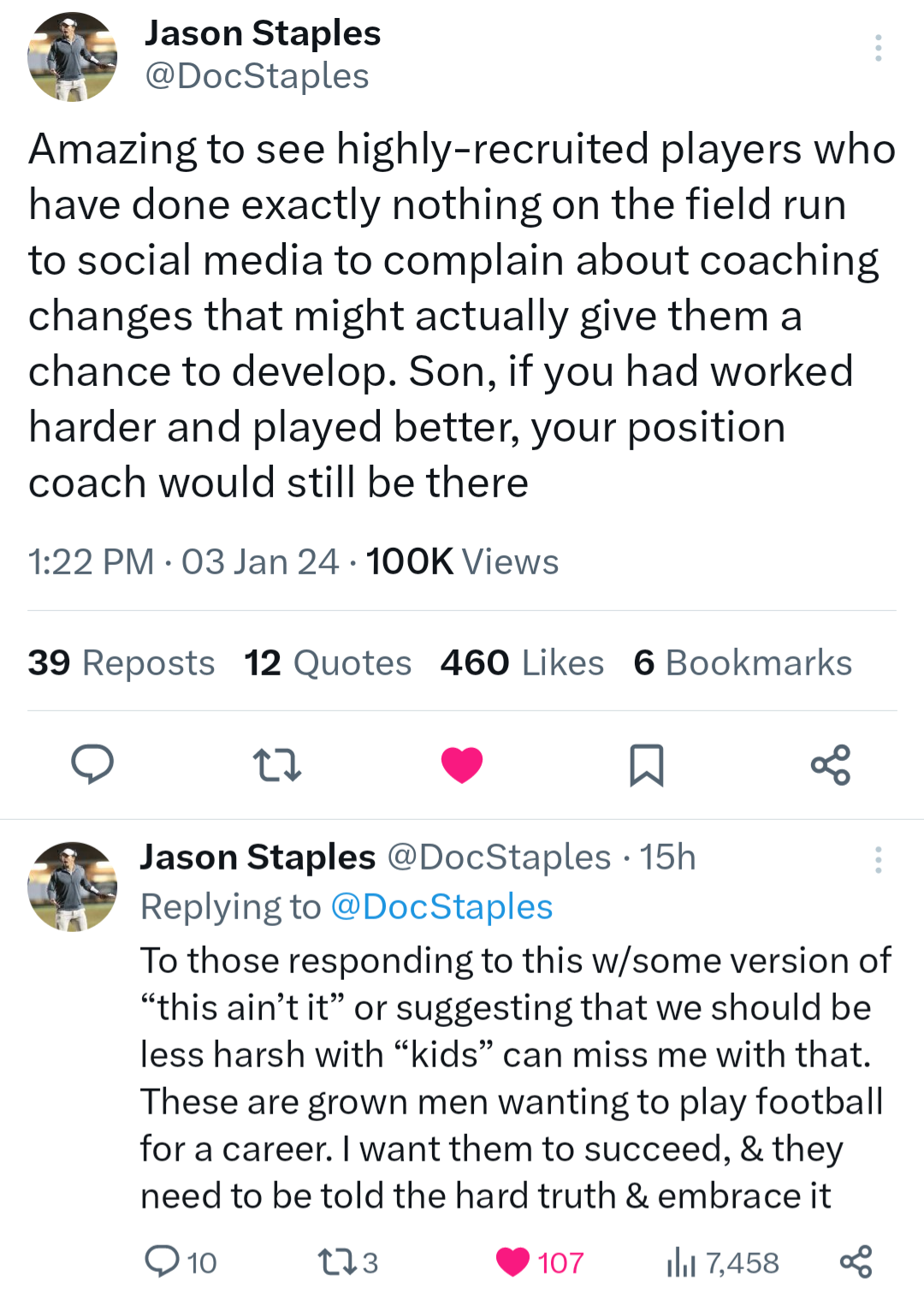 Jason Staples calls em out!