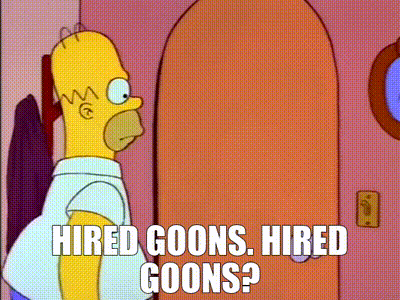 first volunteers, now goons