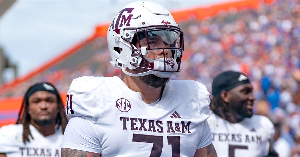 Texas A&M OL Chase Bisontis to be a game-time decision vs. Auburn, six ...