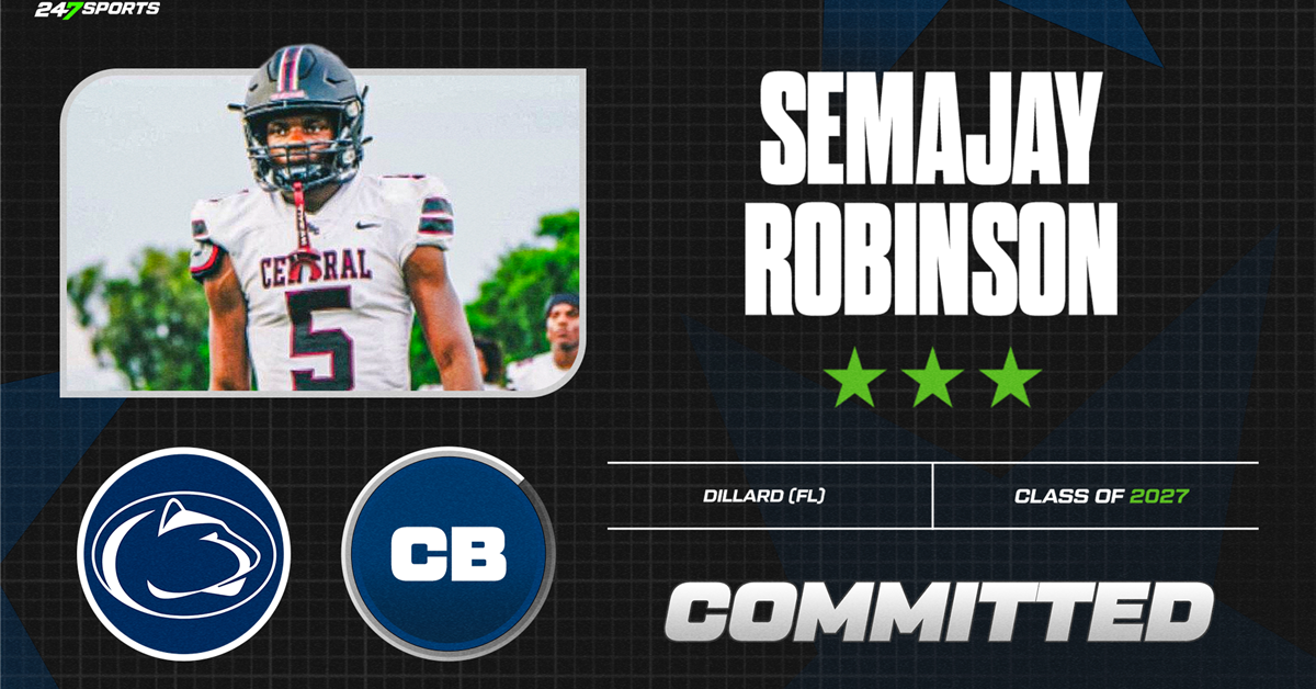 Florida cornerback Semajay Robinson is Penn State's first 2027 ...