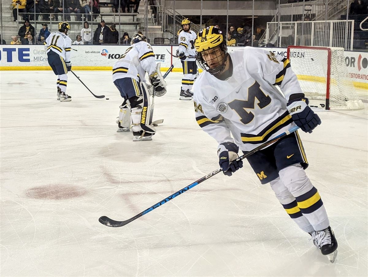 ‘There's nothing like it’: Steven Holtz starts for Michigan hockey ...