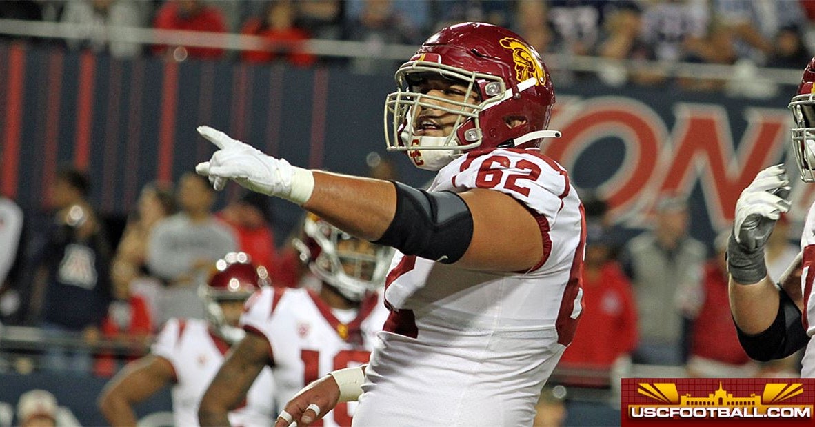 USC offensive line steps up without Andrew Vorhees in win at Arizona