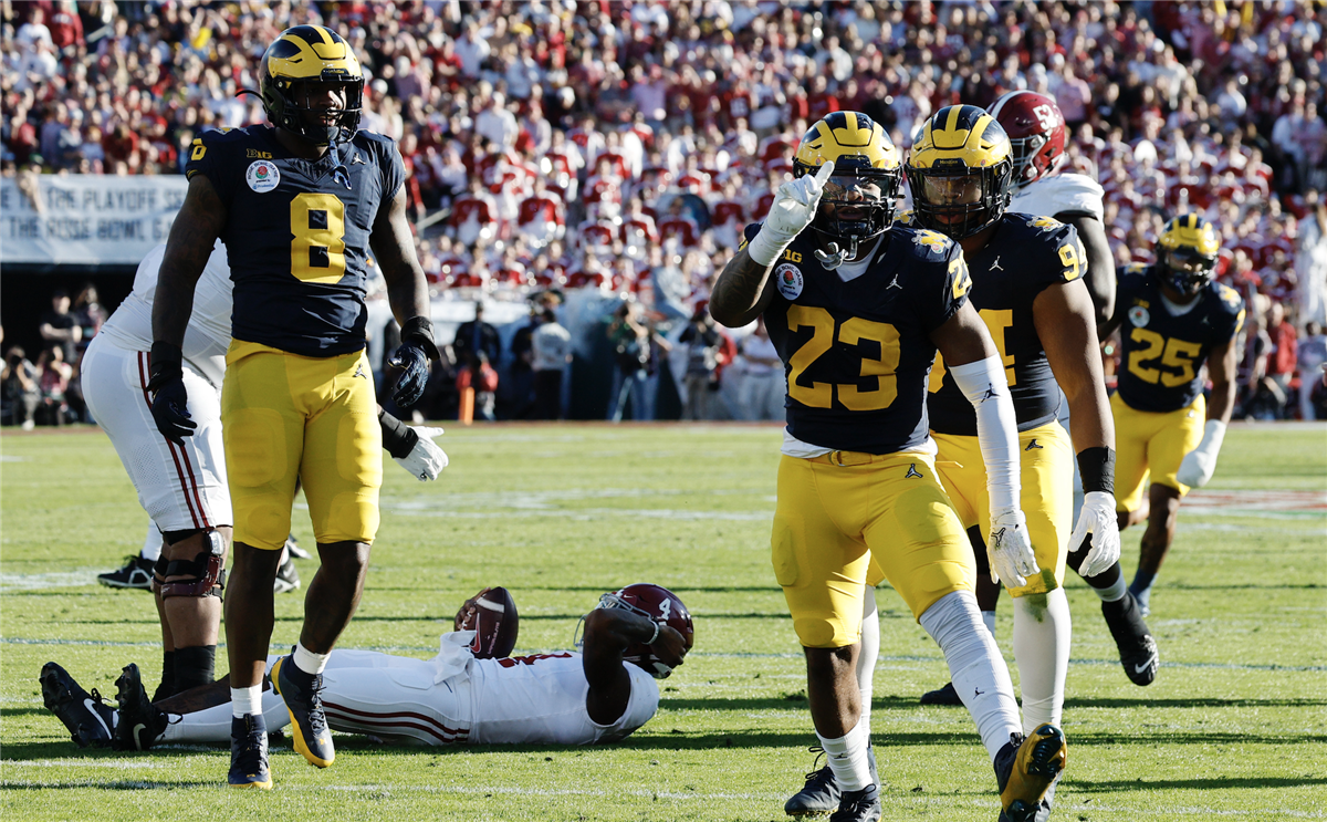 Michigan leading Alabama at halftime of Rose Bowl: Reaction from ...