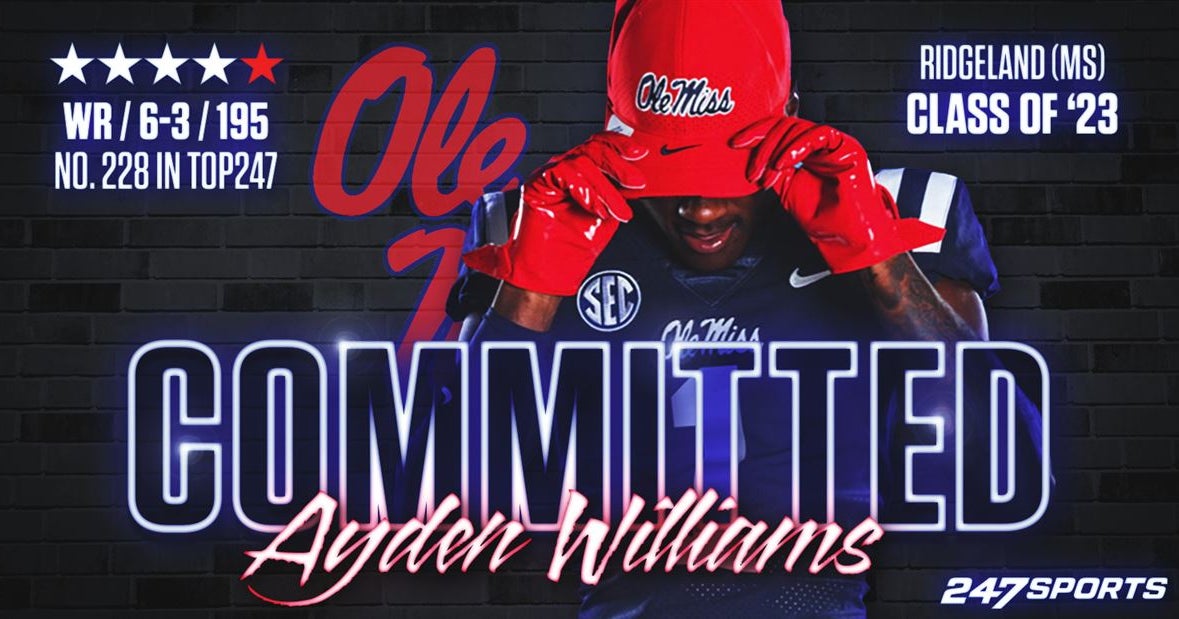 Ole Miss picks up a big pledge from Top247 WR Ayden Williams