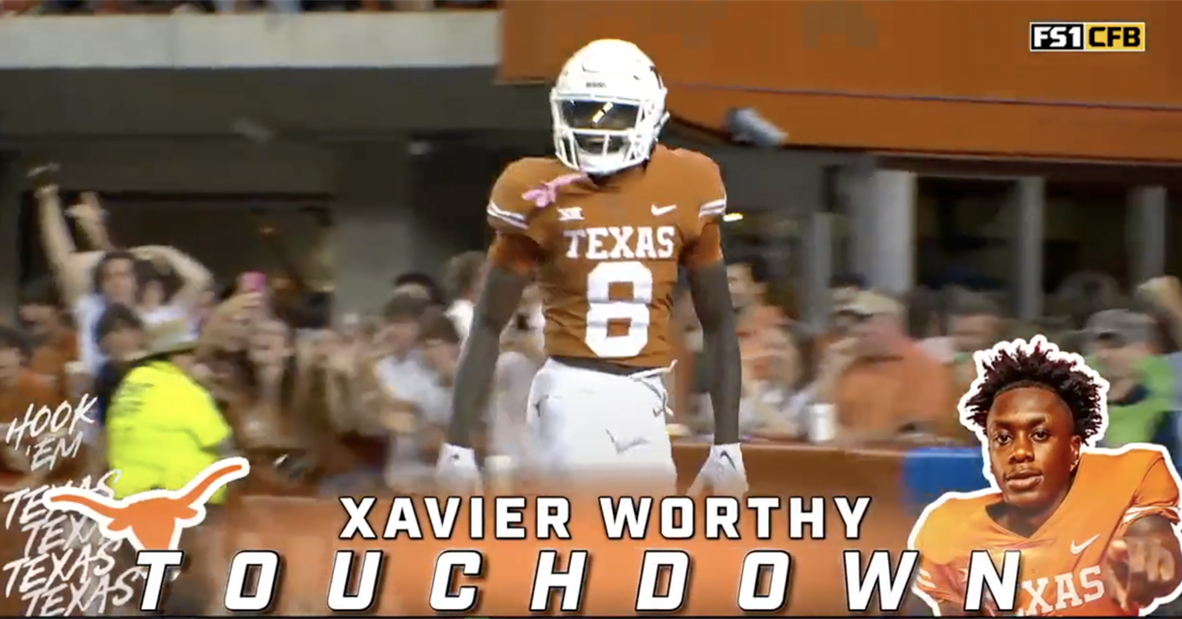 Watch: Xavier Worthy catches tipped ball for a touchdown