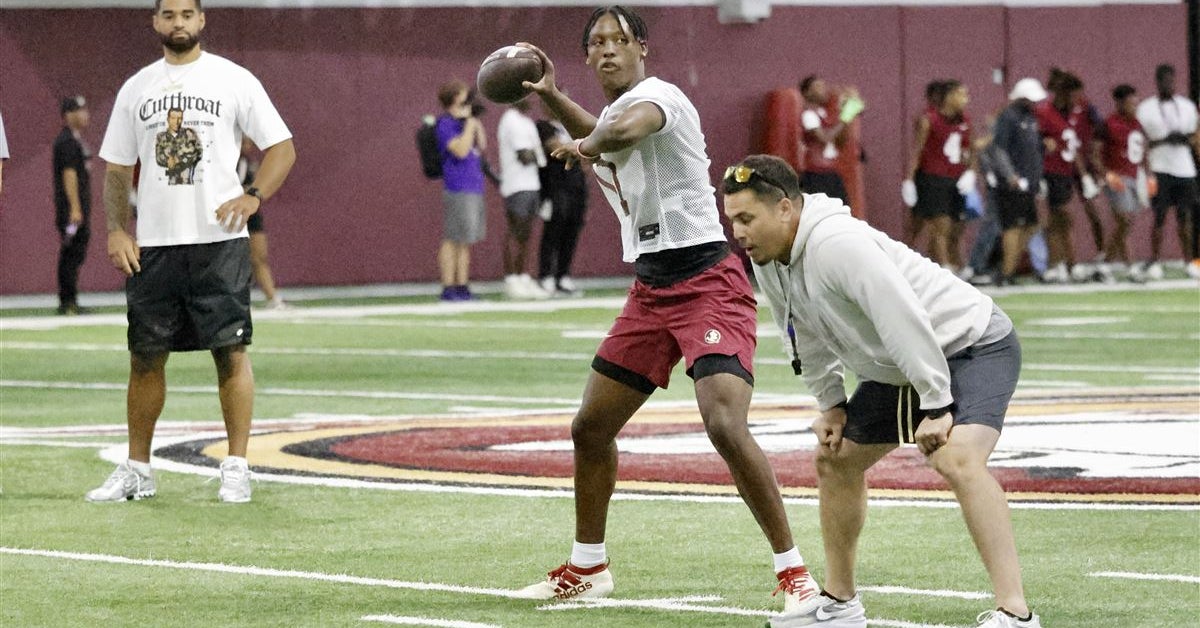 5-star QB Faizon Brandon, 2026 No. 1 overall player, enjoys FSU Elite ...