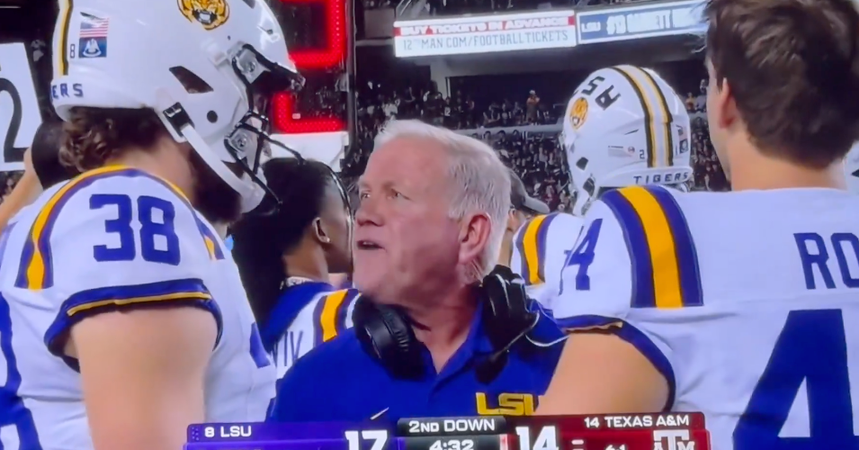 Watch Brian Kelly berate LSU player during Texas A&M loss, assess what ...