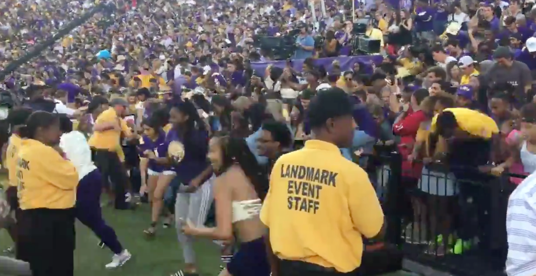LSU fined $100,000 for fans rushing the field