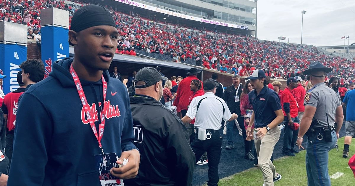 Composite five-star QB, Auburn commit Deuce Knight on Ole Miss campus today