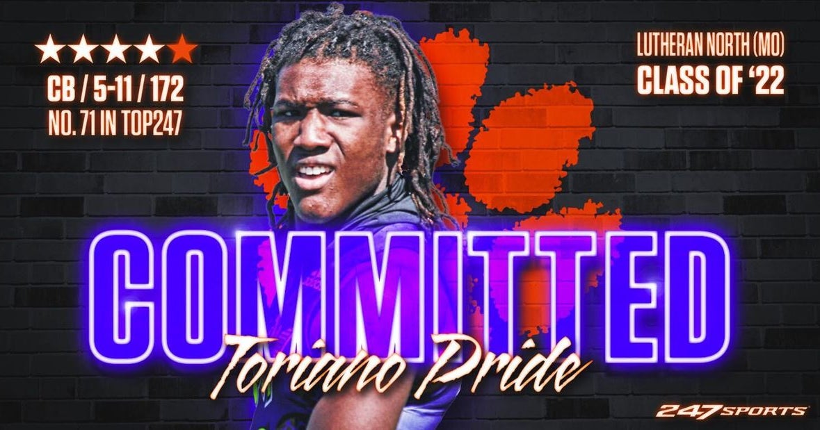 Four-star CB Toriano Pride commits to Clemson