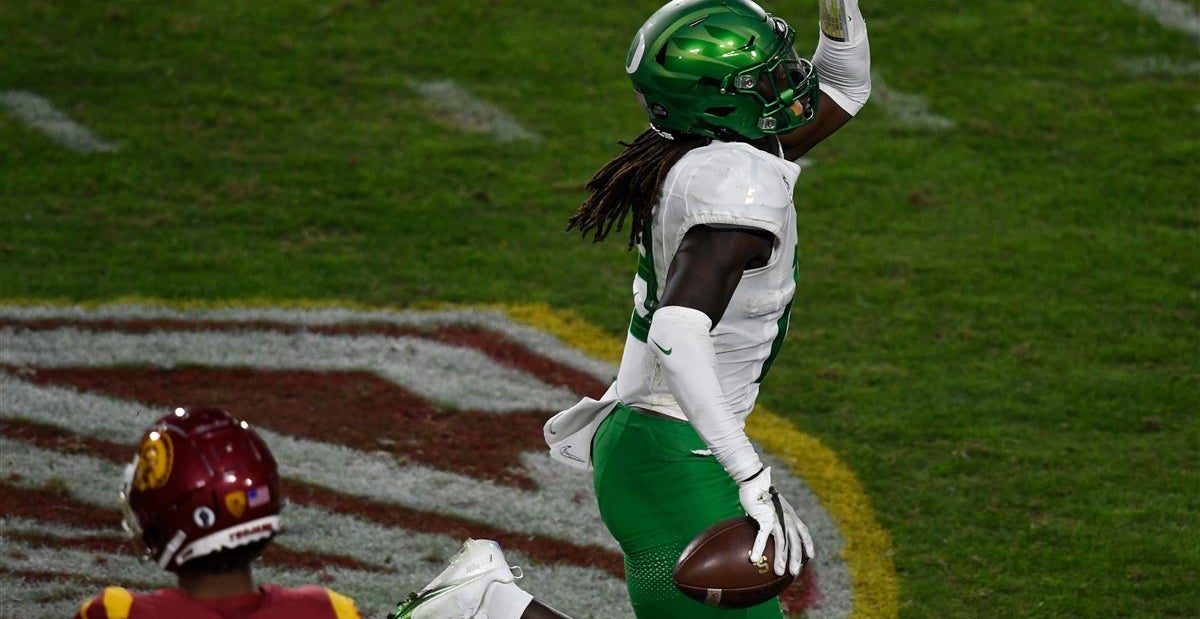 Jamal Hill's interceptions pivotal in Oregon's Pac-12 repeat