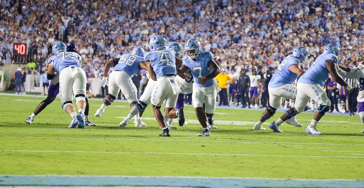 UNC snap counts vs. TCU