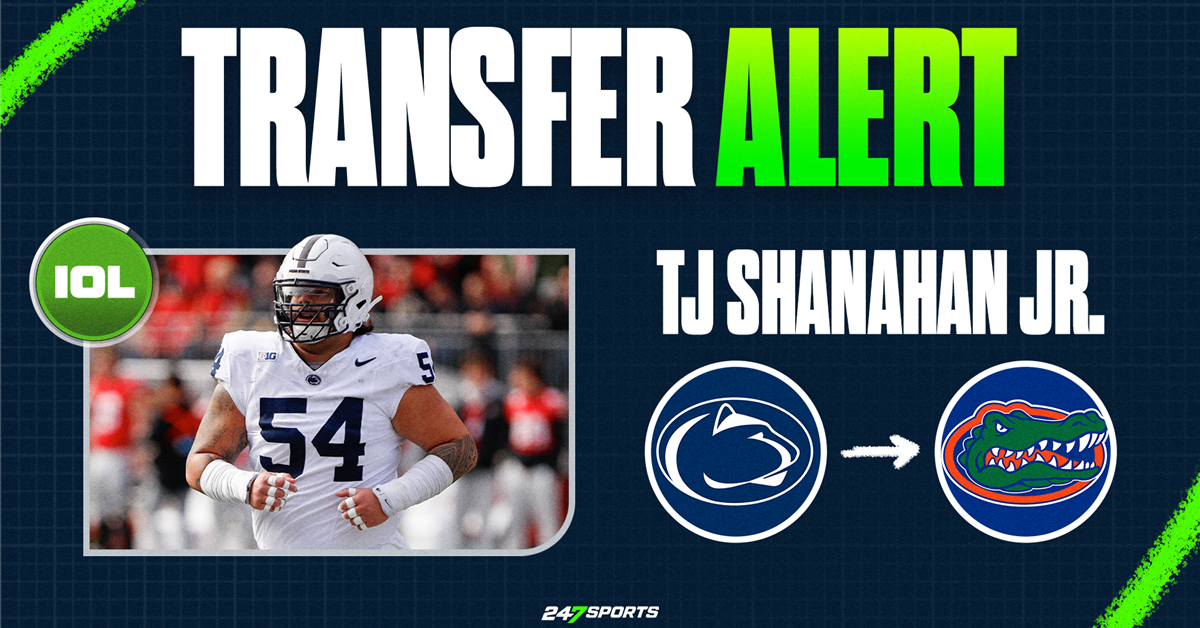 Florida lands transfer commitment from Penn State IOL TJ Shanahan Jr.